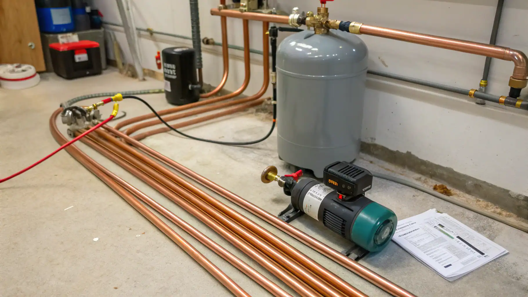Can copper tubing be used from the compressor head to the tank - Custom ...